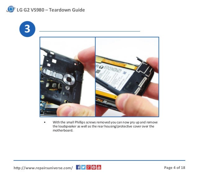 LG G2 VS980 Teardown Repair Guide