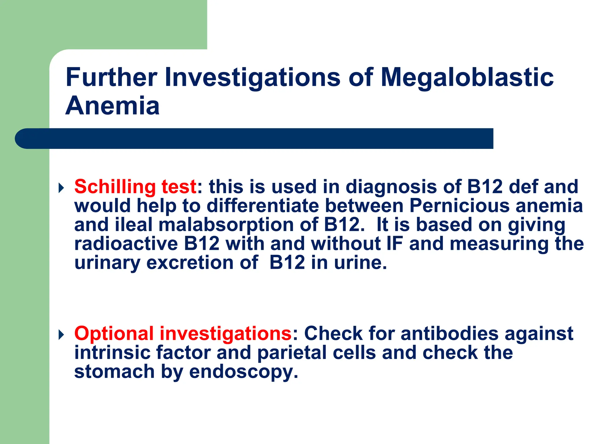 Vitamin B deficiency and Folic acid deficiency Megaloblastic anemias.ppt