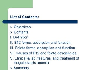 Vitamin B deficiency and Folic acid deficiency Megaloblastic anemias.ppt