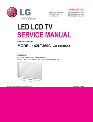 Lg+42 lt360c+chassis+lb2ac | PDF