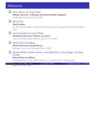 Cyber Hide-And-Seek: Ph.D. Viva Presentation | PDF