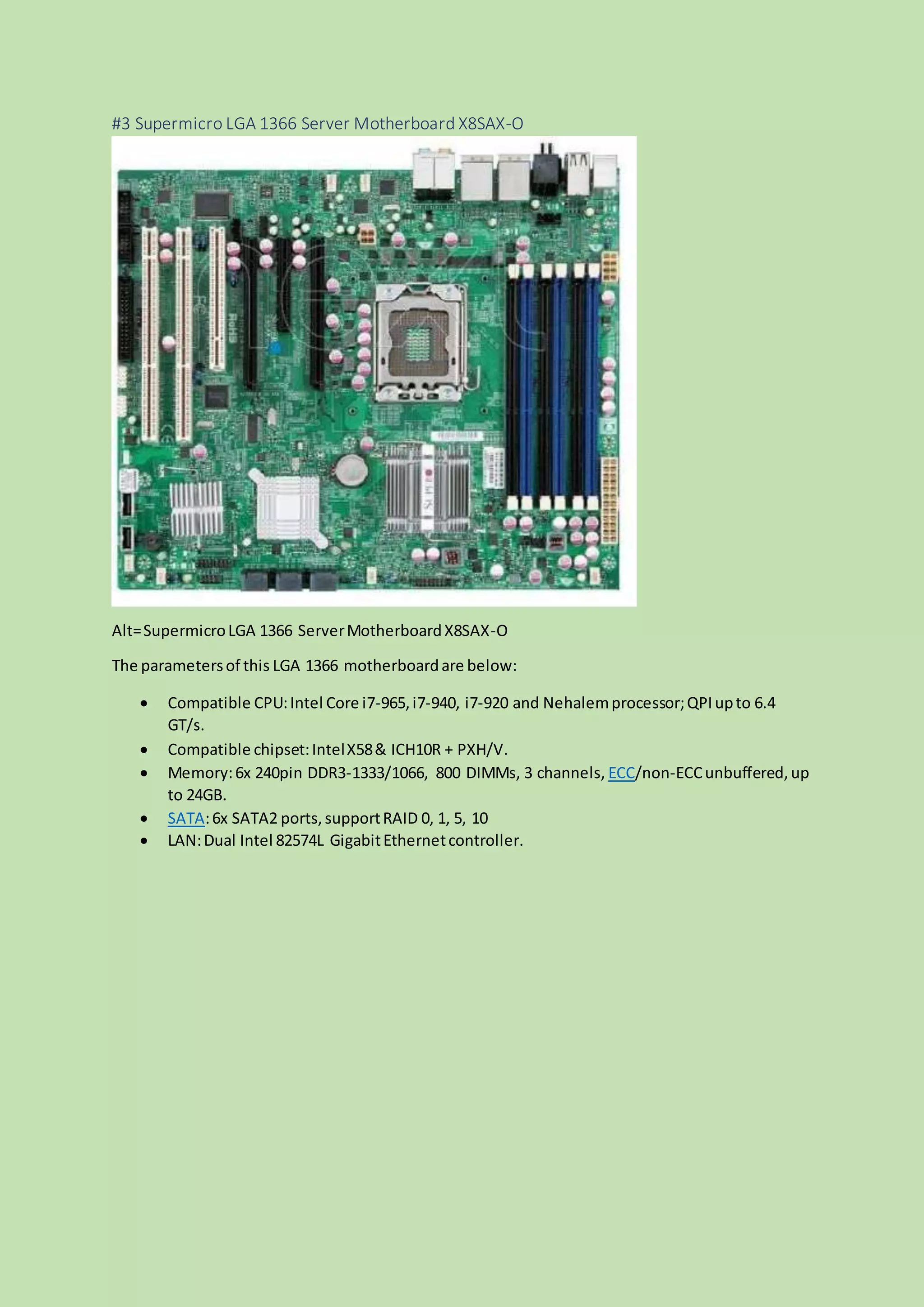 Lga 1366 Motherboard Docx
