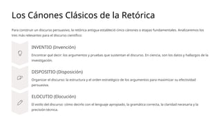 Discurso y Artículo Científico: Una Aproximación Retórica | PPTX