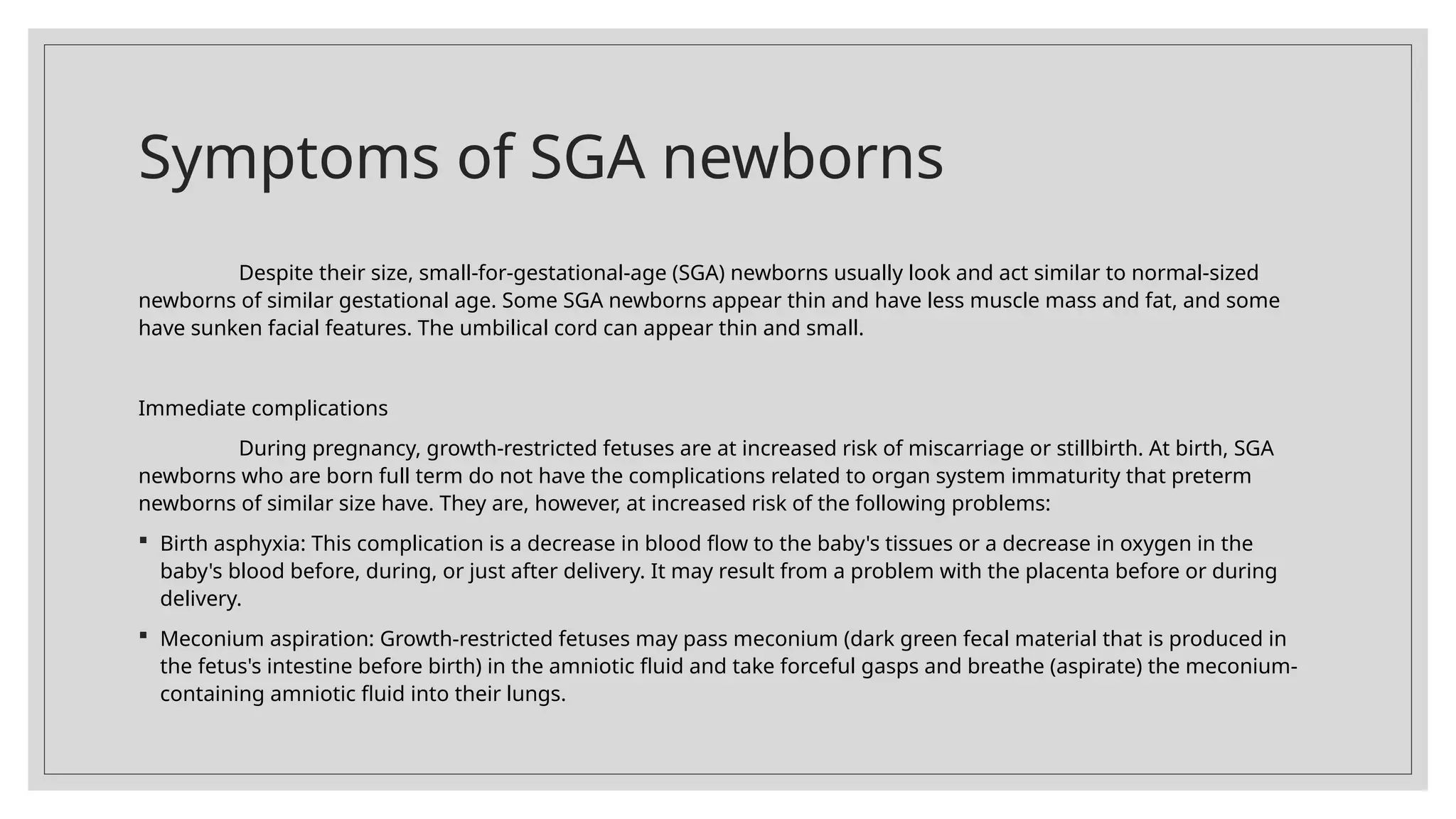 LGA, SGA, AGA ppt bsn rle nursing report | PPT