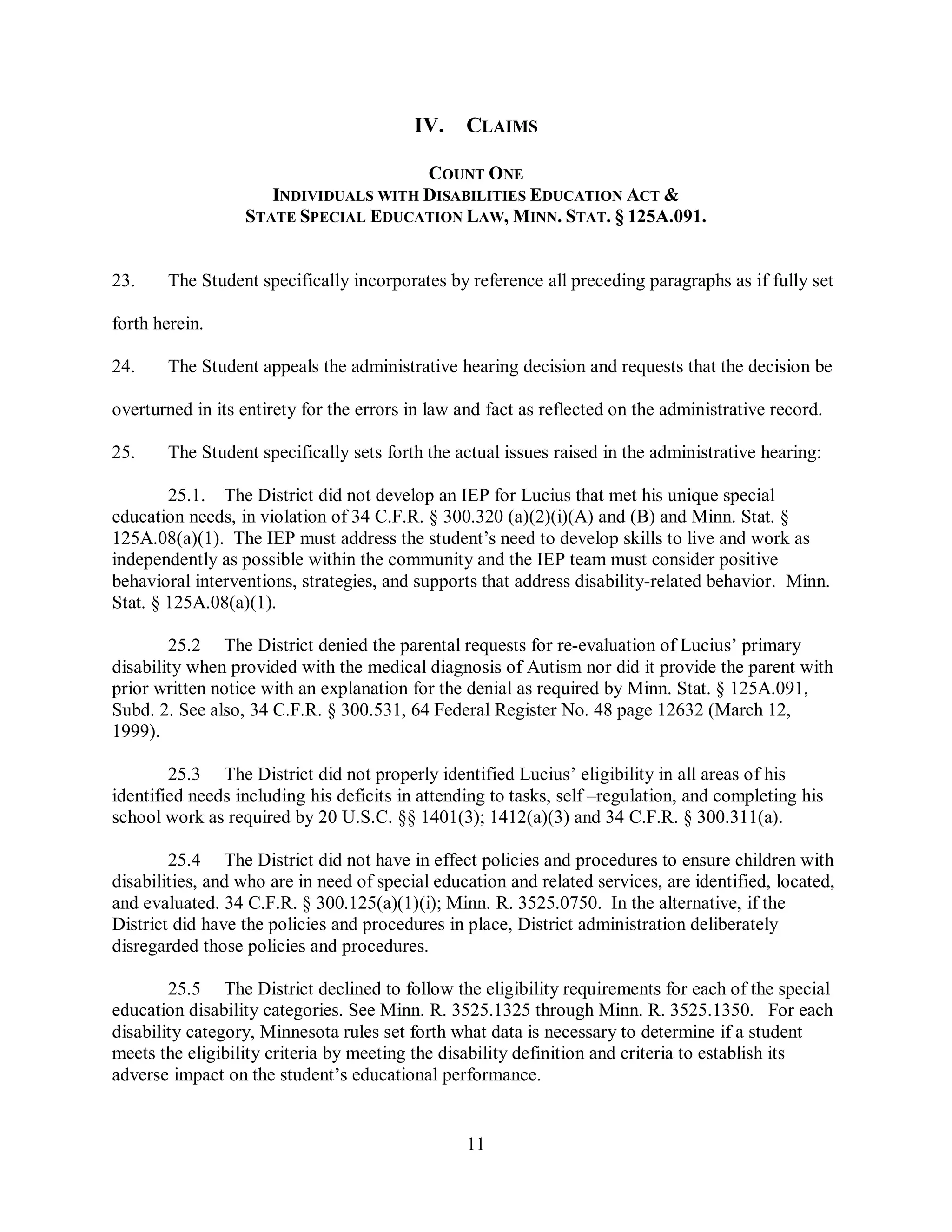 Lgb complaint.federal[1] | PDF | Special Education | Education