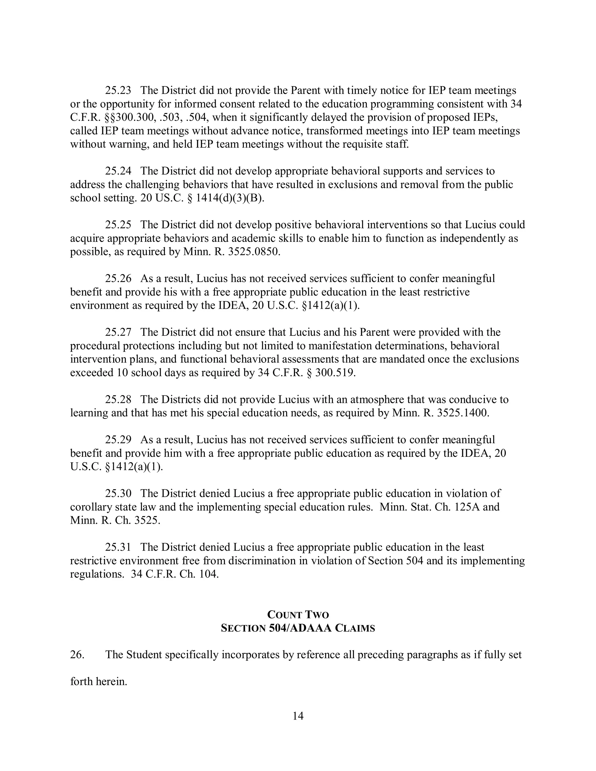 Lgb complaint.federal[1] | PDF | Special Education | Education