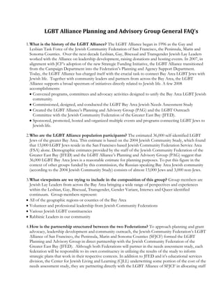 History of the Lay Leaders of the LGBT Alliance | PDF