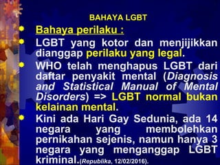 Lgbt bahaya dan solusinya | PPT