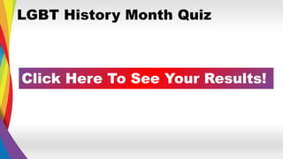 LGBT History Month Quiz | PPT