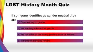 LGBT History Month Quiz | PPT
