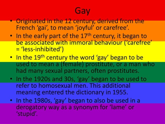 LGBTQ month lesson on homophobic language | PPTX | Debated Sensitive ...