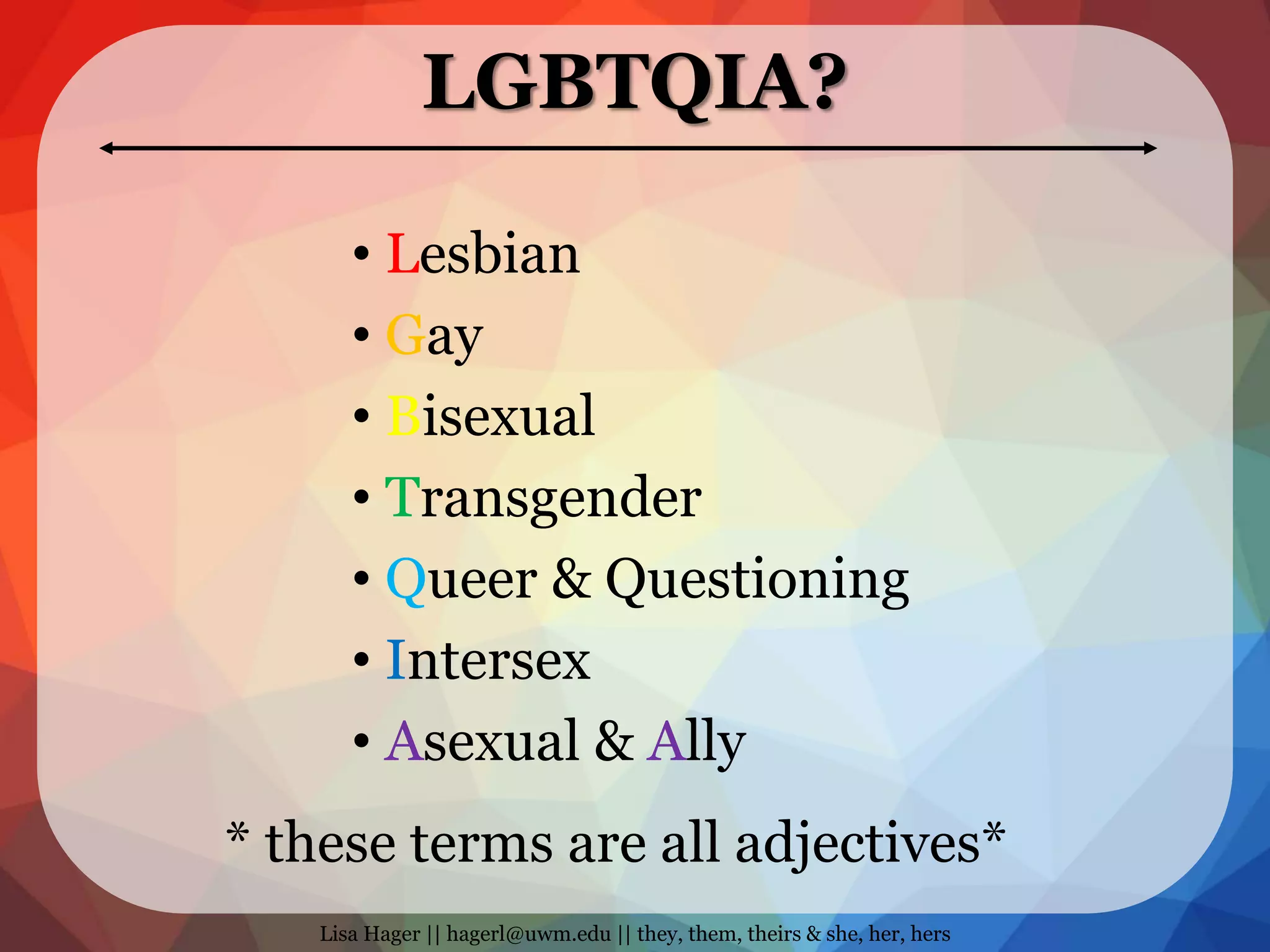 LGBTQ+ 101 | PPTX