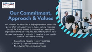 LGBTQIA Inclusion in the Workplace - American Diversity Initiative | PDF