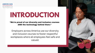 LGBTQIA Inclusion in the Workplace - American Diversity Initiative | PDF
