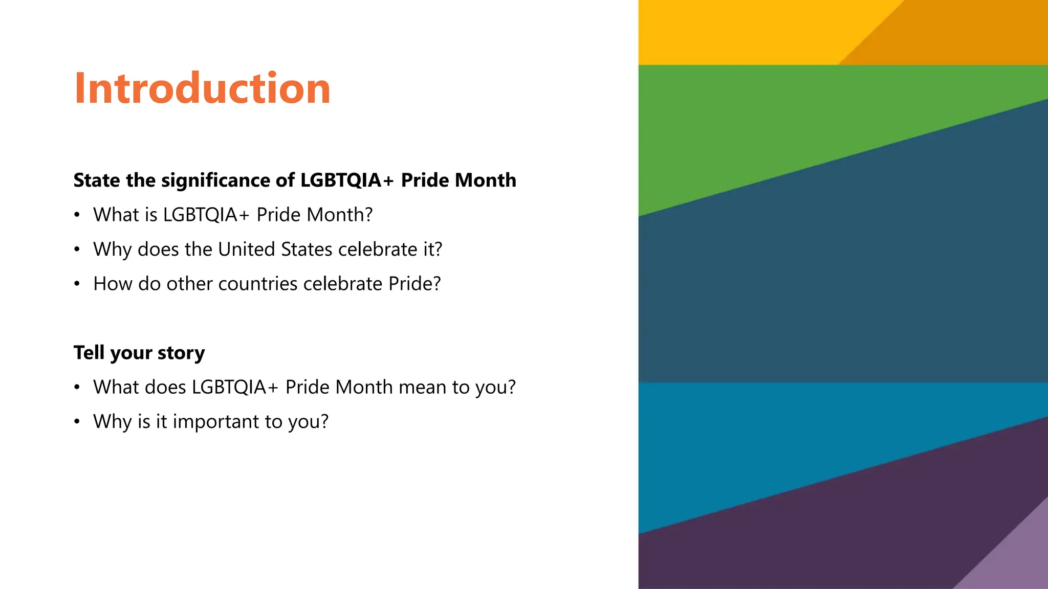 LGBTQIA Pride Month presentation Template | PPTX