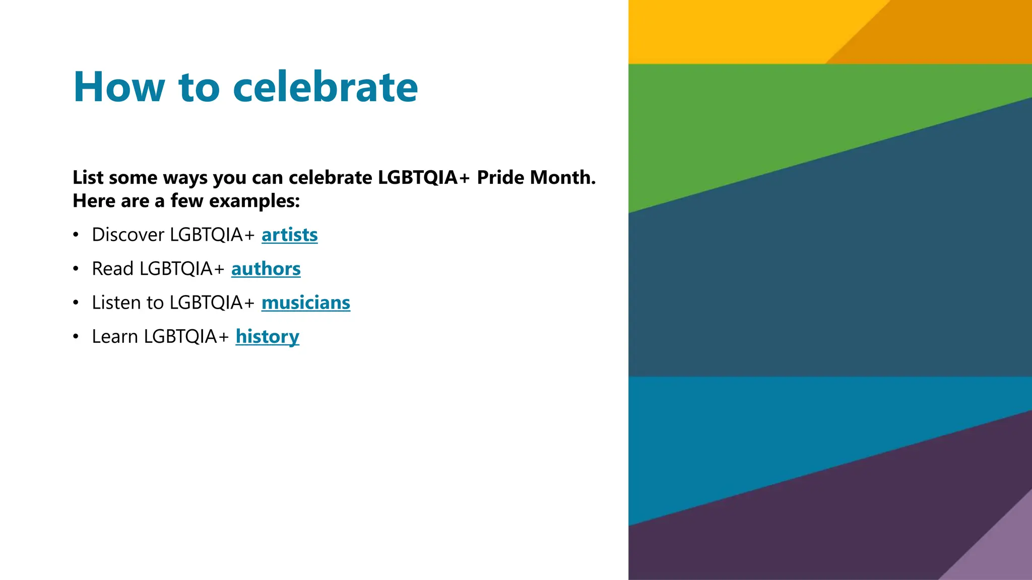 LGBTQIA Pride Month presentation Template | PPTX