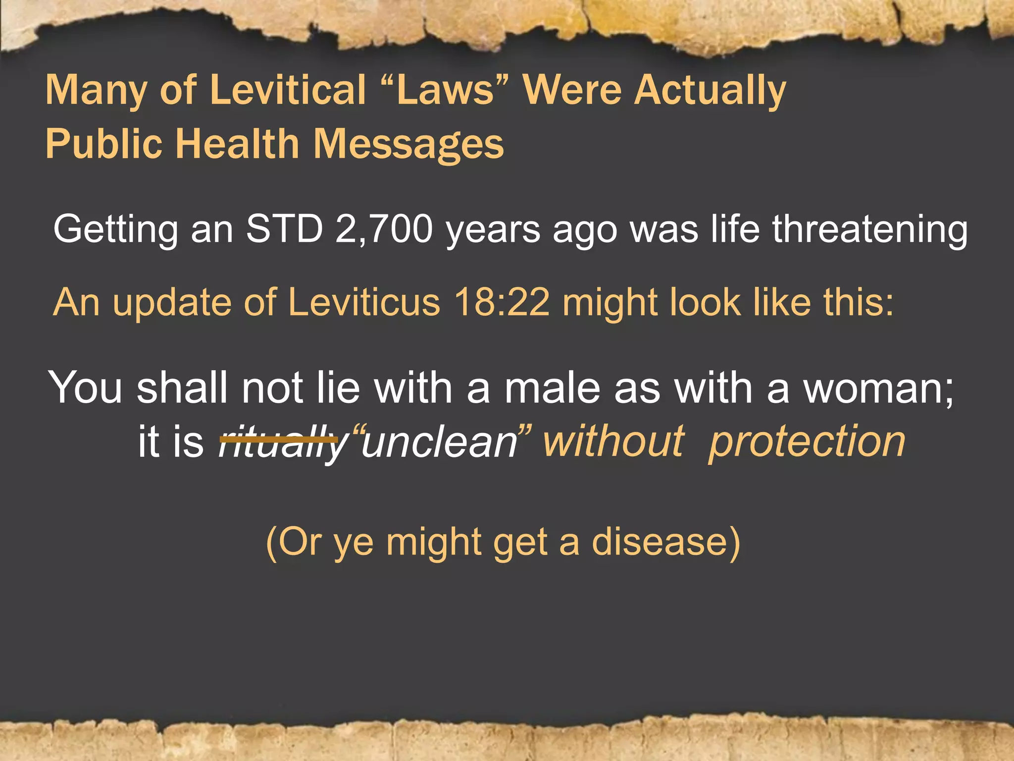 The Bible and Homosexuality, Part 1: Sodom and Gomorrah and the Old ...