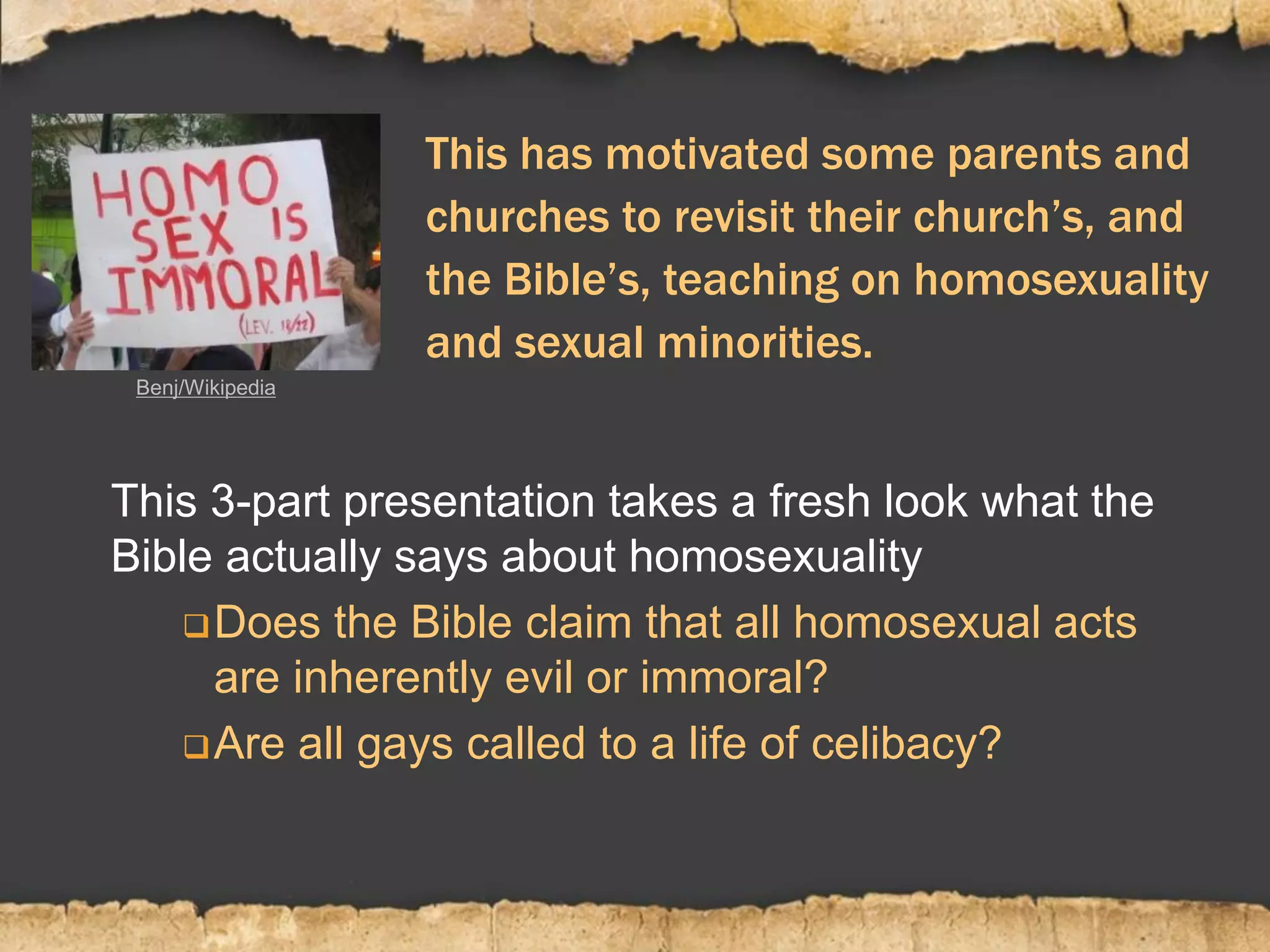 The Bible and Homosexuality, Part 1: Sodom and Gomorrah and the Old ...