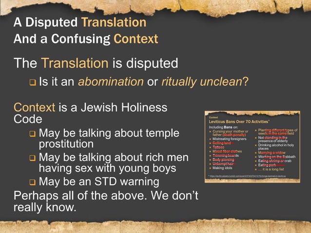 The Bible and Homosexuality, Part 1: Sodom and Gomorrah and the Old ...
