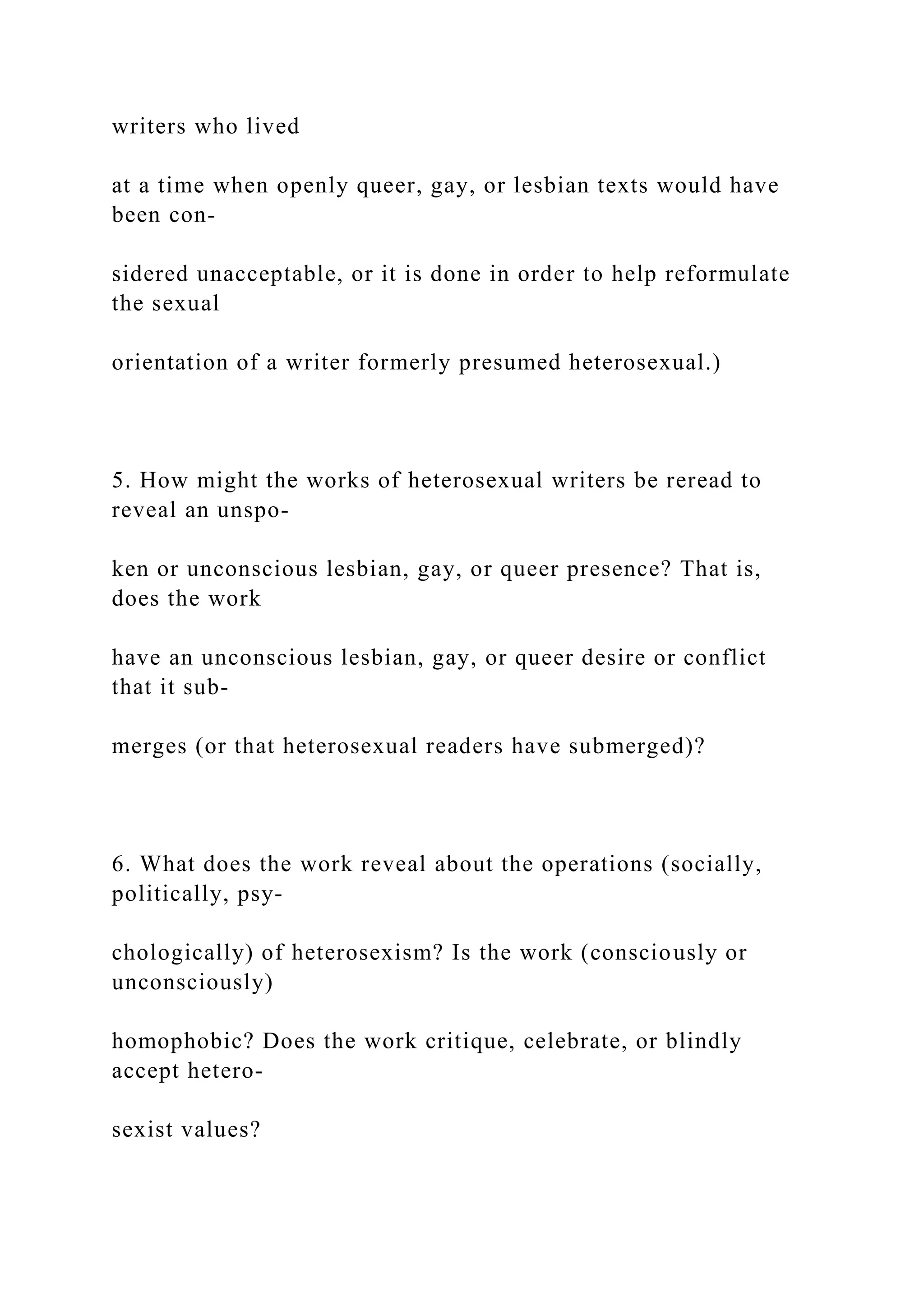 LGBTQ theoryThis essay is about lesbians, gay, and queer theory,.docx