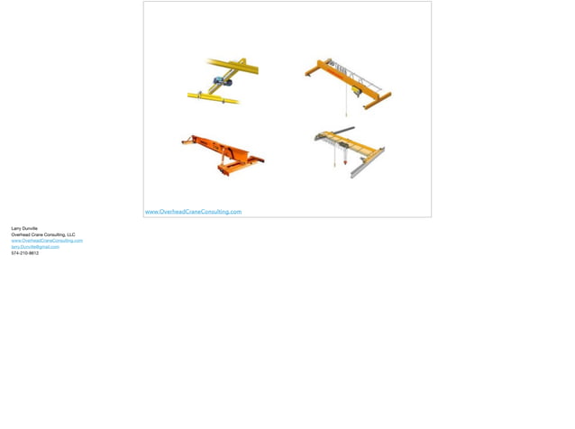 Lawyers Guide to Cranes: Section 1 Crane Identification | PPT