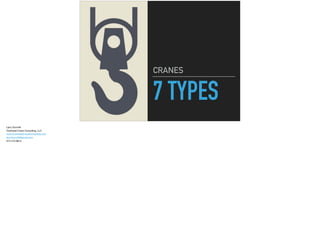 Lawyers Guide to Cranes: Section 1 Crane Identification | PDF