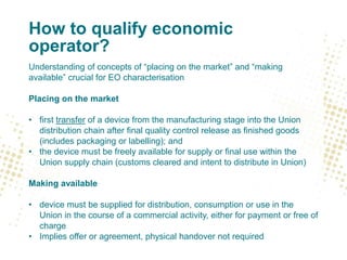 Economic operators and the exits | PPT