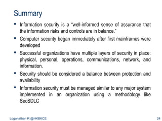 Introduction to Information Security | PPT