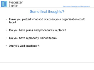 Andrew Fairburn, Regester Larkin | PPT