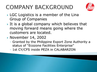 LGC Logistics | PPT