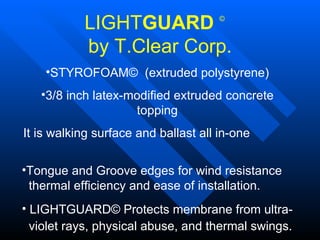 Protected Membrane Roof System - LightGUARD | PPT