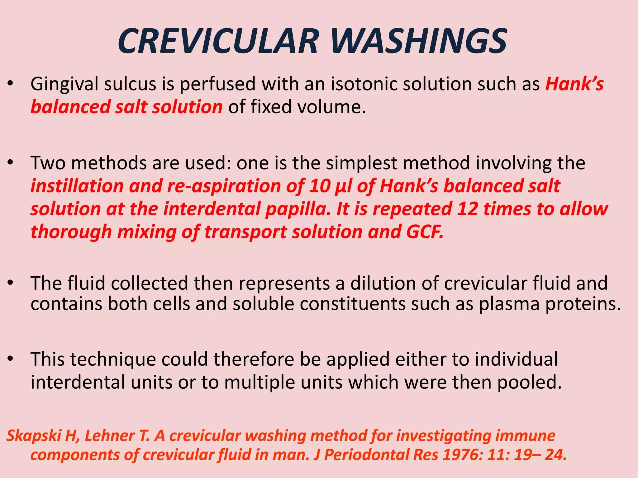 Gingival crevicular fluid | PPTX