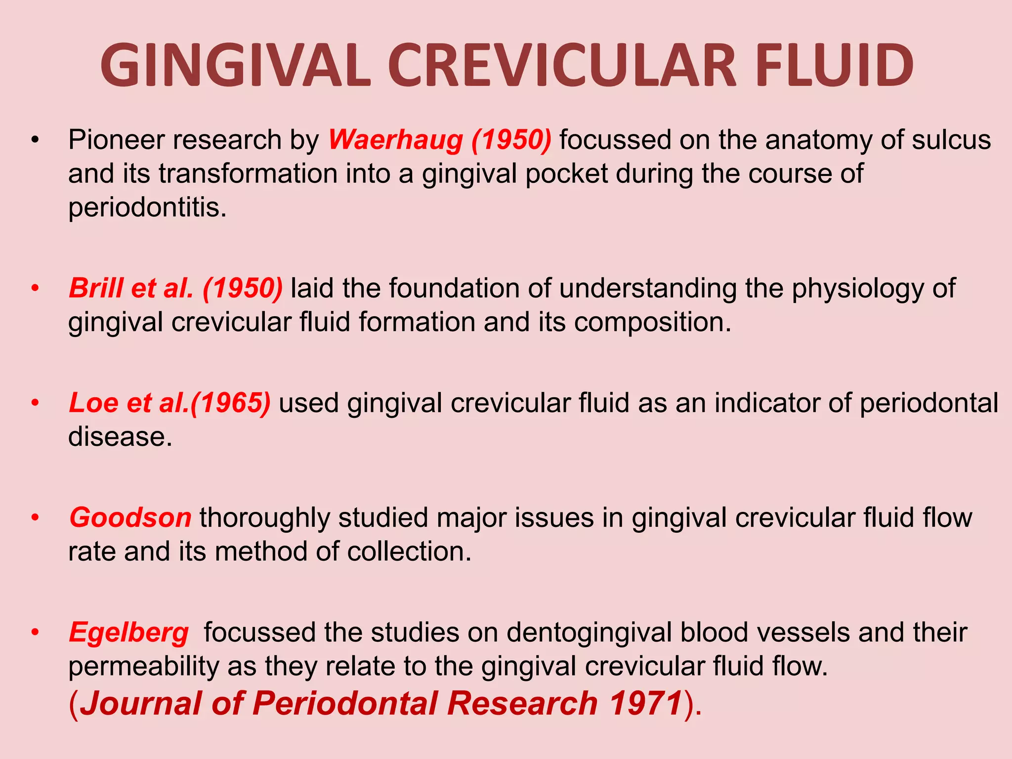 Gingival crevicular fluid | PPTX