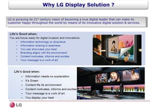 LG display soltuion for retail segment | PPT | Free Download
