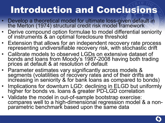 Lgd Model Jacobs 10 10 V2[1] | PPT