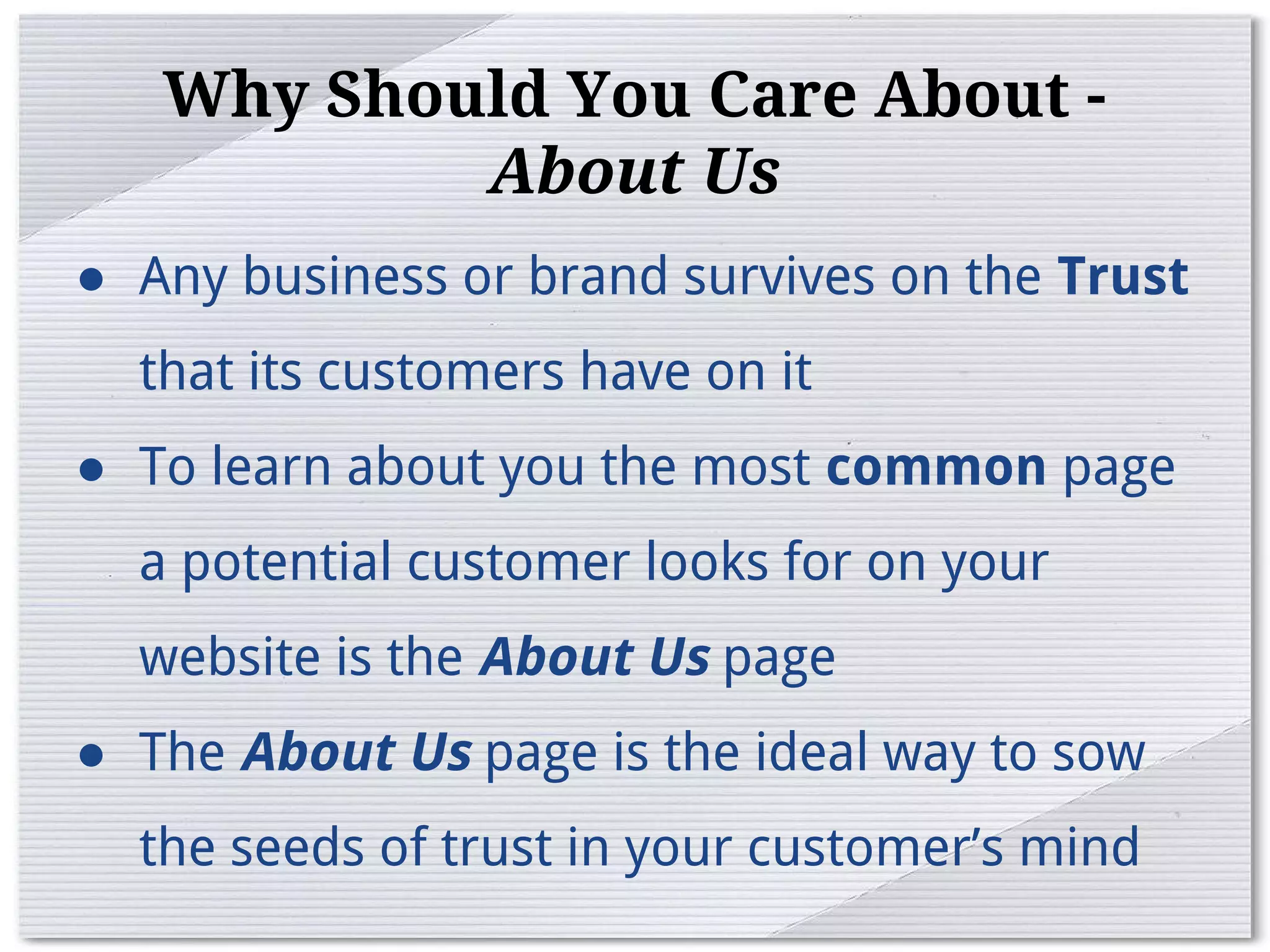 Learn How to Write an Effective About Us Page for Your Business Website ...