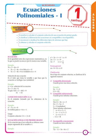 áLgebra 4° sec | PDF
