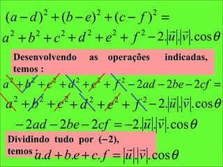 ¦Lgebra linear 02 aula 01-01-produto escalar | PPT
