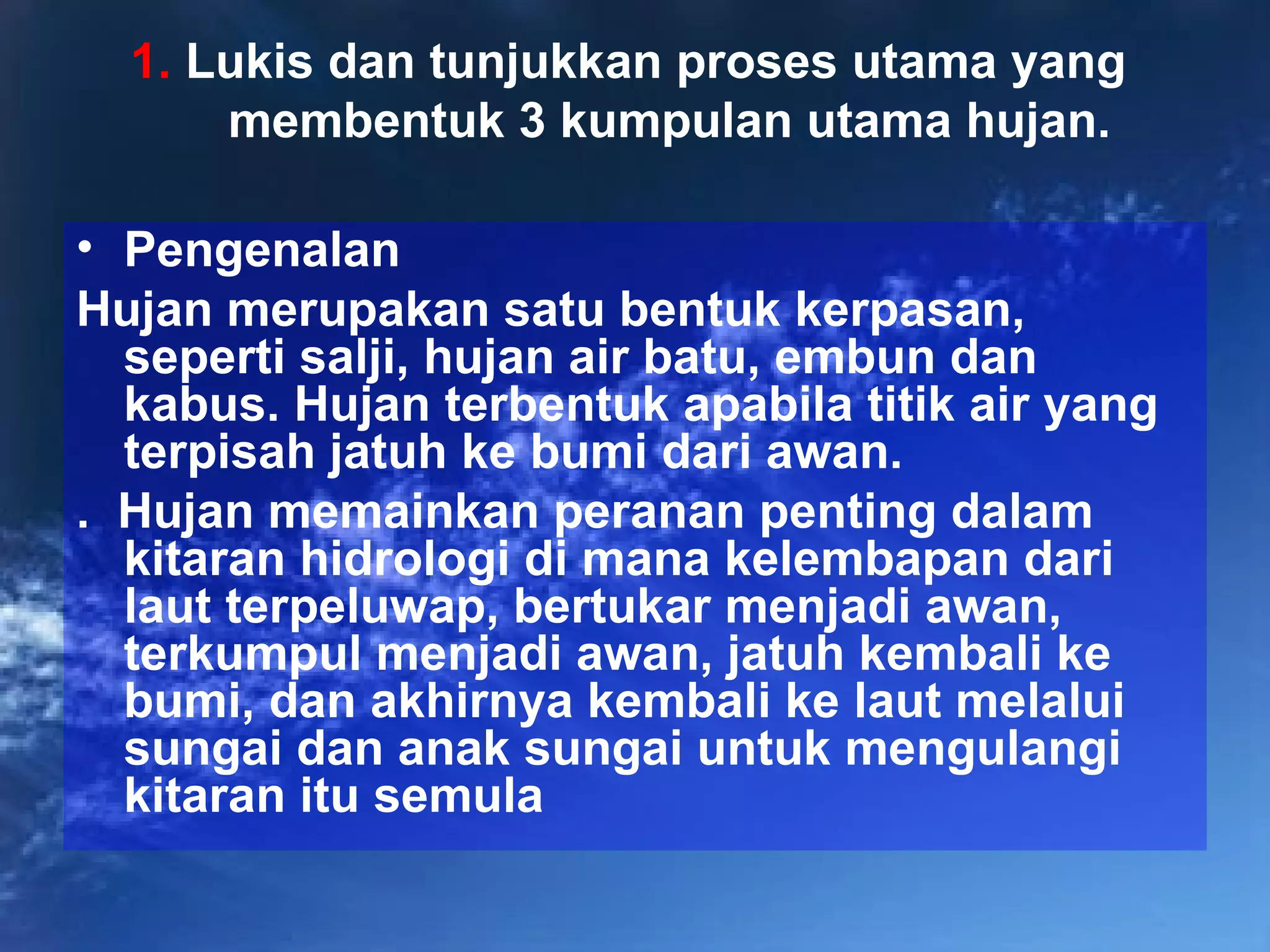 LGF 1013-Kumpulan Hujan, Jenis-jenis Awan, dan Faktor Cuaca dan Iklim | PPT