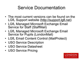 LGfL Exchange Email | PPT