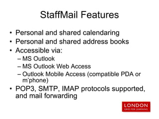 LGfL Exchange Email | PPT
