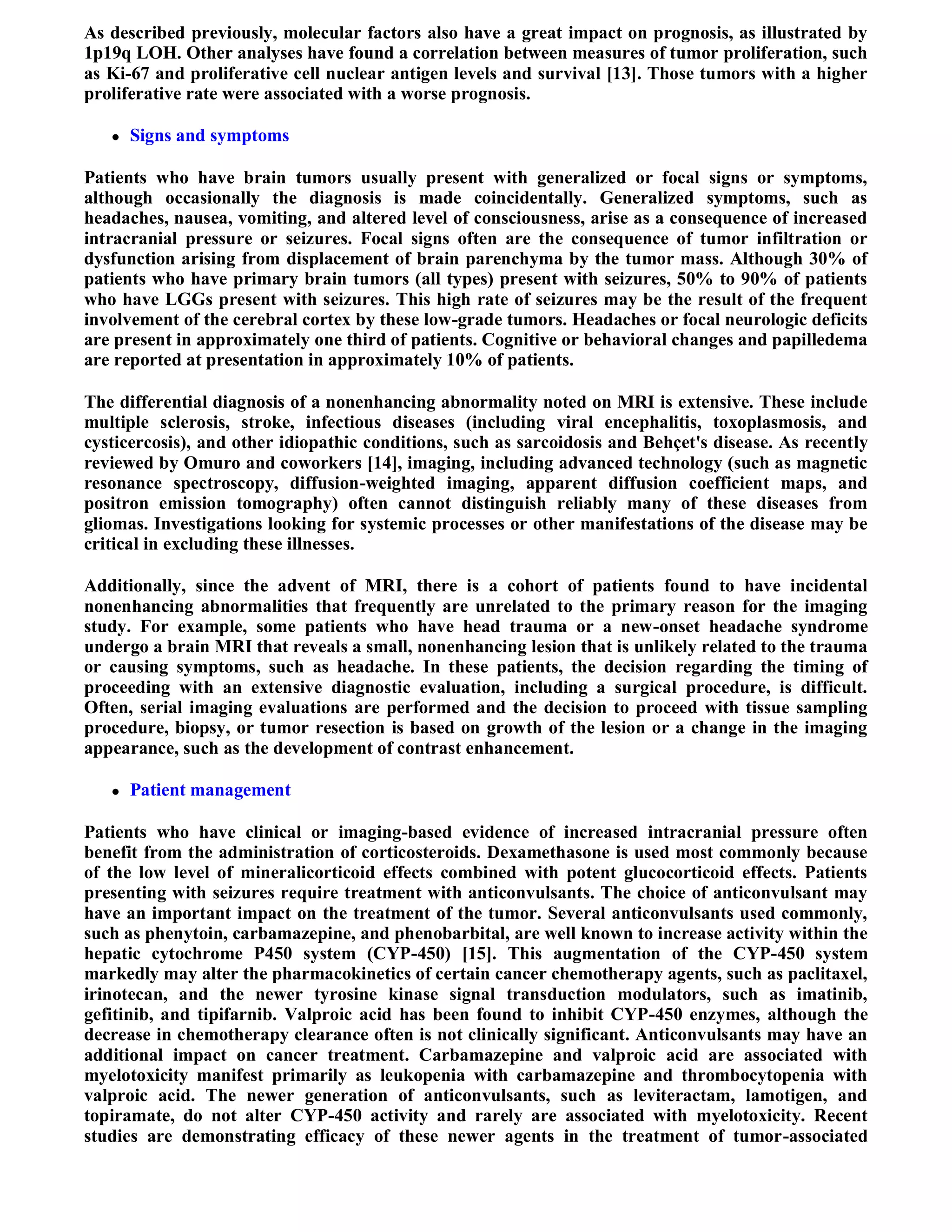Case record... Grade II,III mixed astrocytoma | PDF