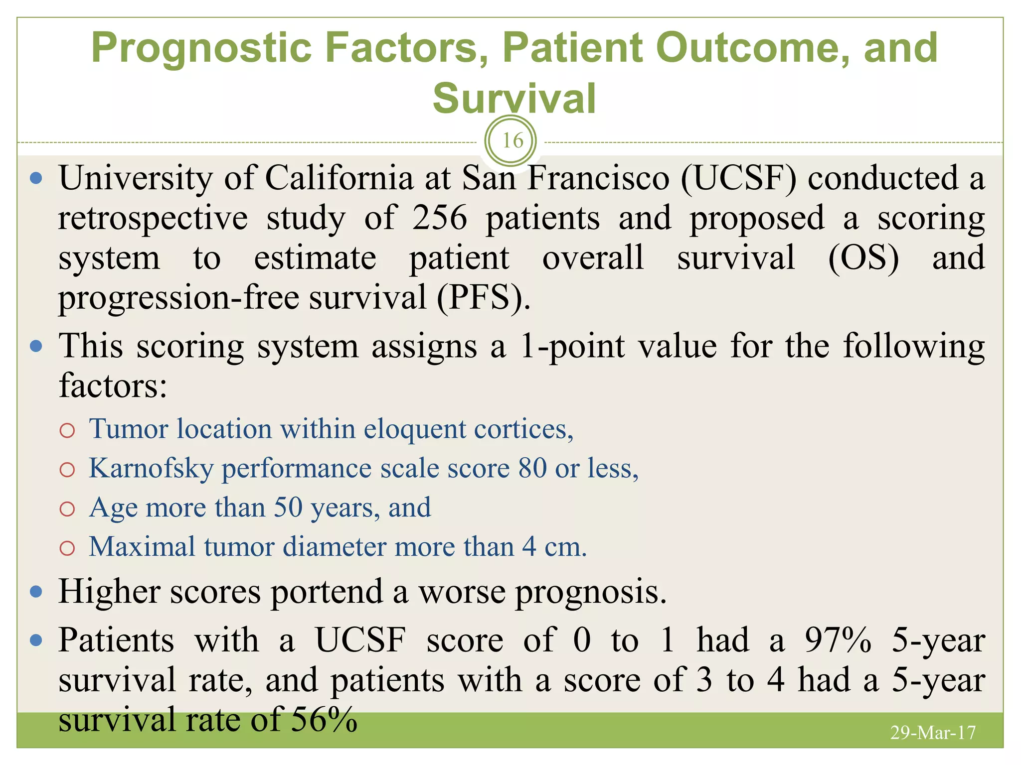 LOW GRADE GLIOMA controversies in management | PPTX