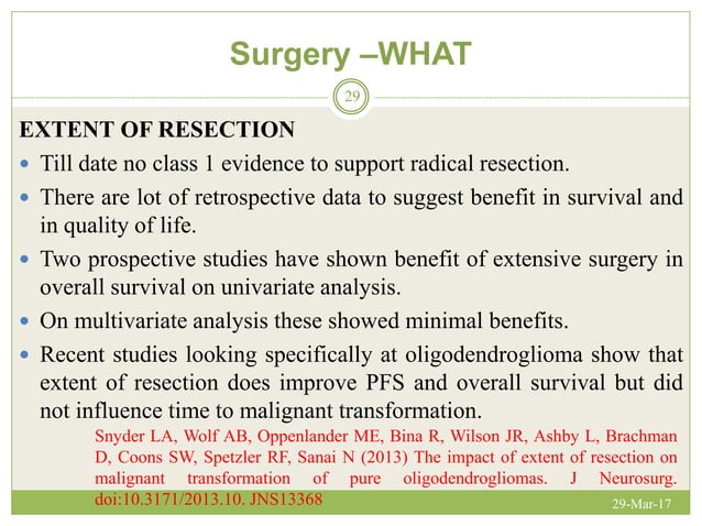LOW GRADE GLIOMA controversies in management | PPTX
