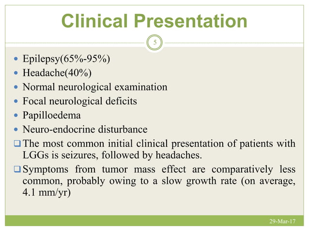 LOW GRADE GLIOMA controversies in management | PPTX
