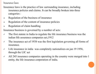 SIMS-SPECIAL FEATURES OF INSURANCE CONTRACT | PPTX