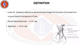 Lower GI Bleeding powerpoint presentation | PPTX