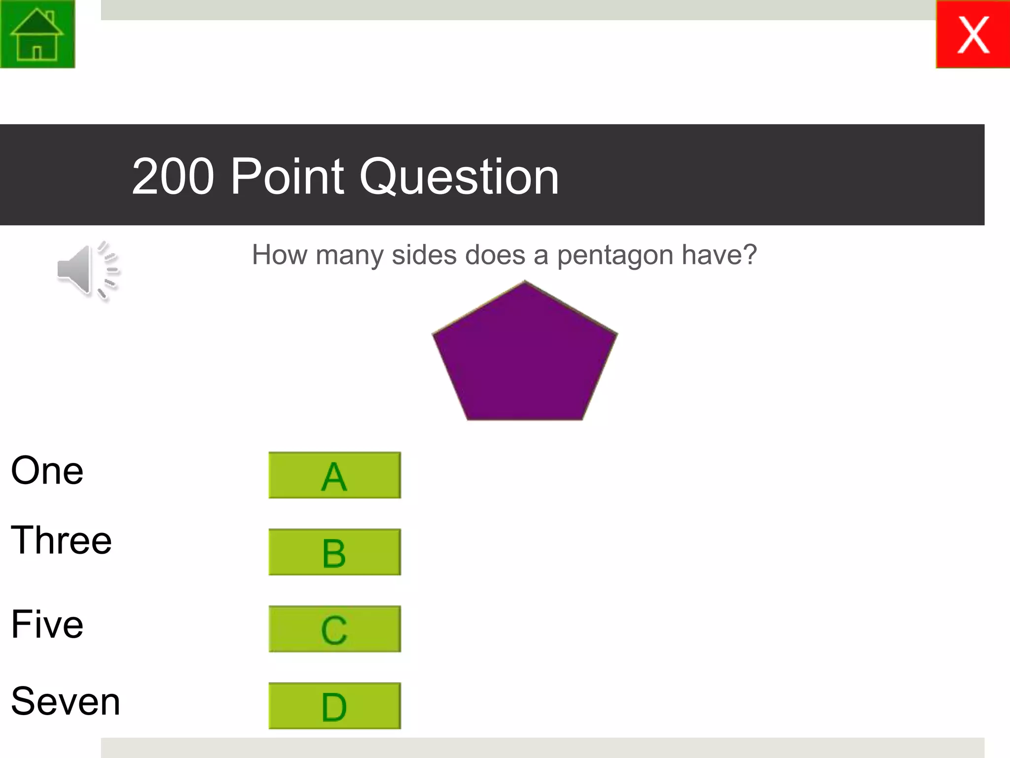 Solid Shapes and Their Faces Jeopardy | PPSX