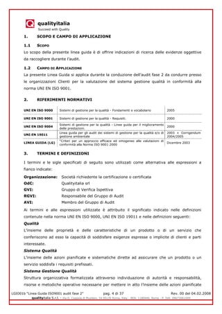 Lgio01b linea guida iso9001 audit fase 2 | PDF | Business | Business ...