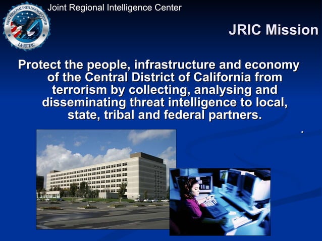 Dan Finkelstein - JRIC Border Patrol Presentation | PPT